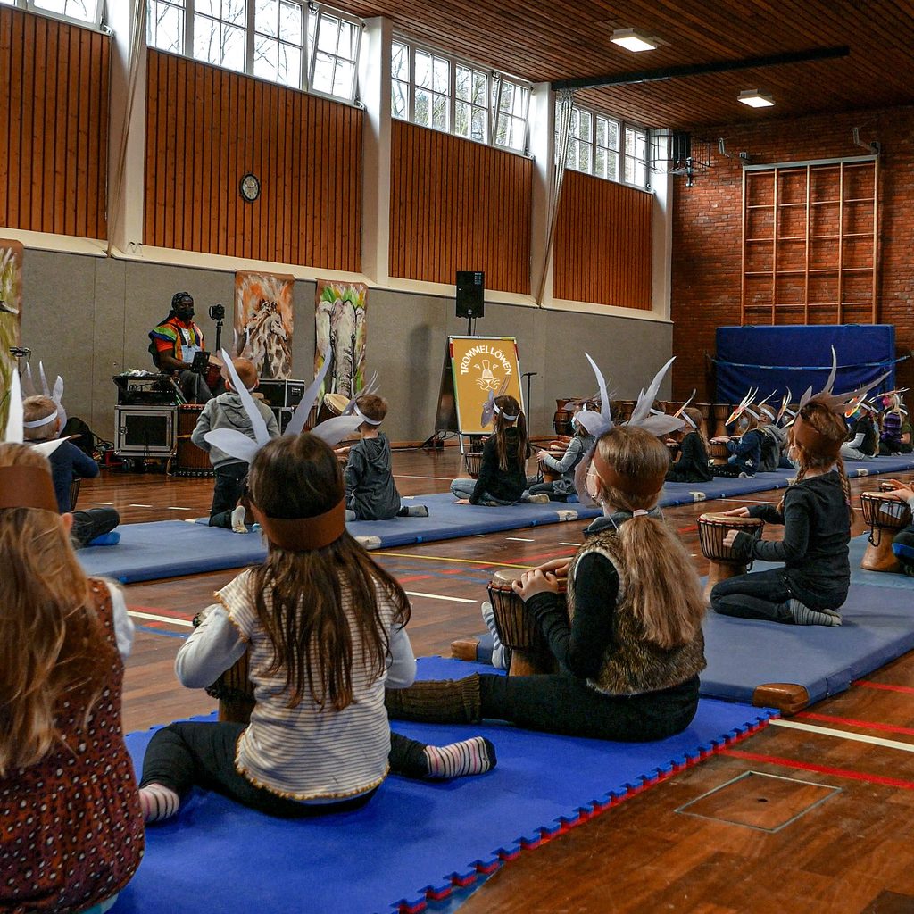 Trommellöwen · Trommel-Events für Kitas & Schulen